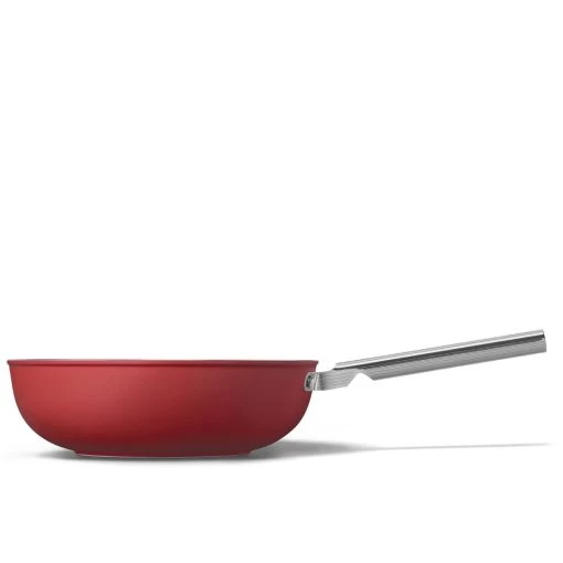 Excellent quality SMEG 12" Nonstick Wok | Red are suitable for kids of ...